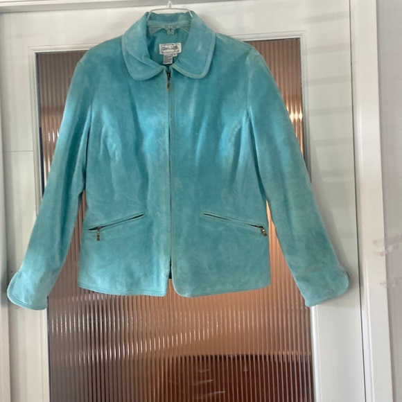 Live a Little | Jackets & Coats | Live A Little Turquoise Suede Jacket ...